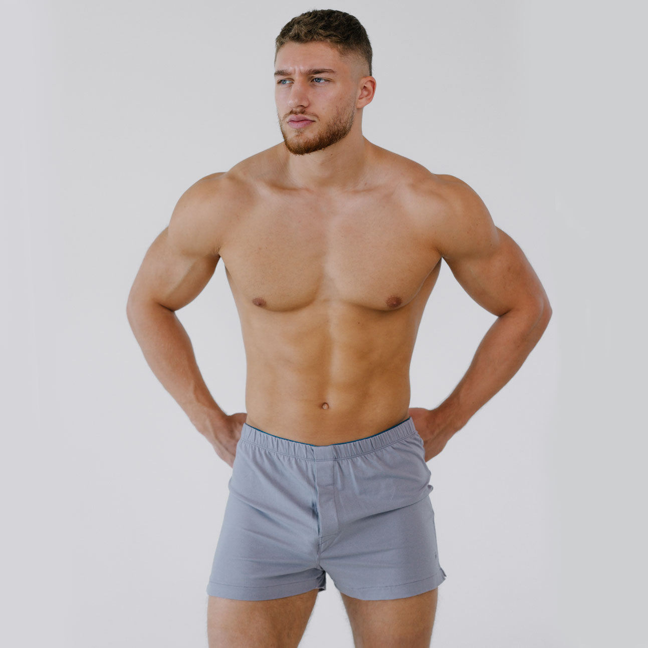 ModrnMan™ Boxer Shorts - Silver Sconce | Bomens