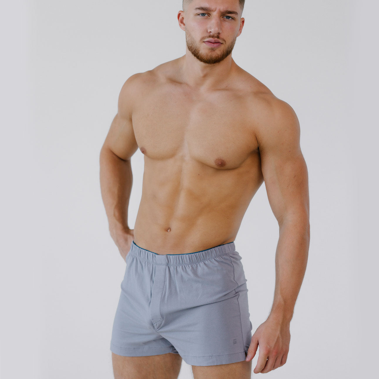 ModrnMan™ Boxer Shorts - Silver Sconce | Bomens